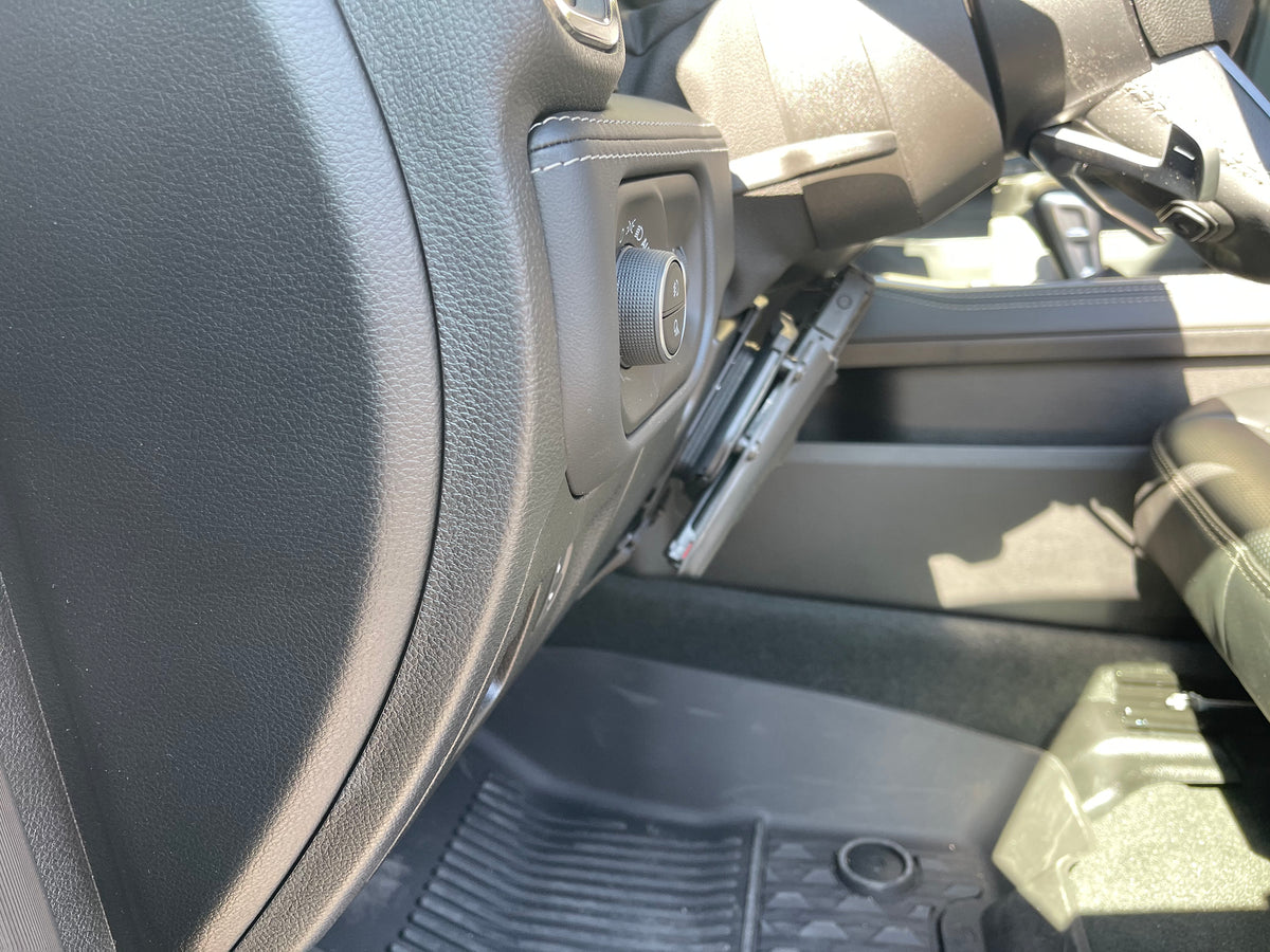 Steering Column Pistol Mount Tagged "Holster Mount" - GunMount